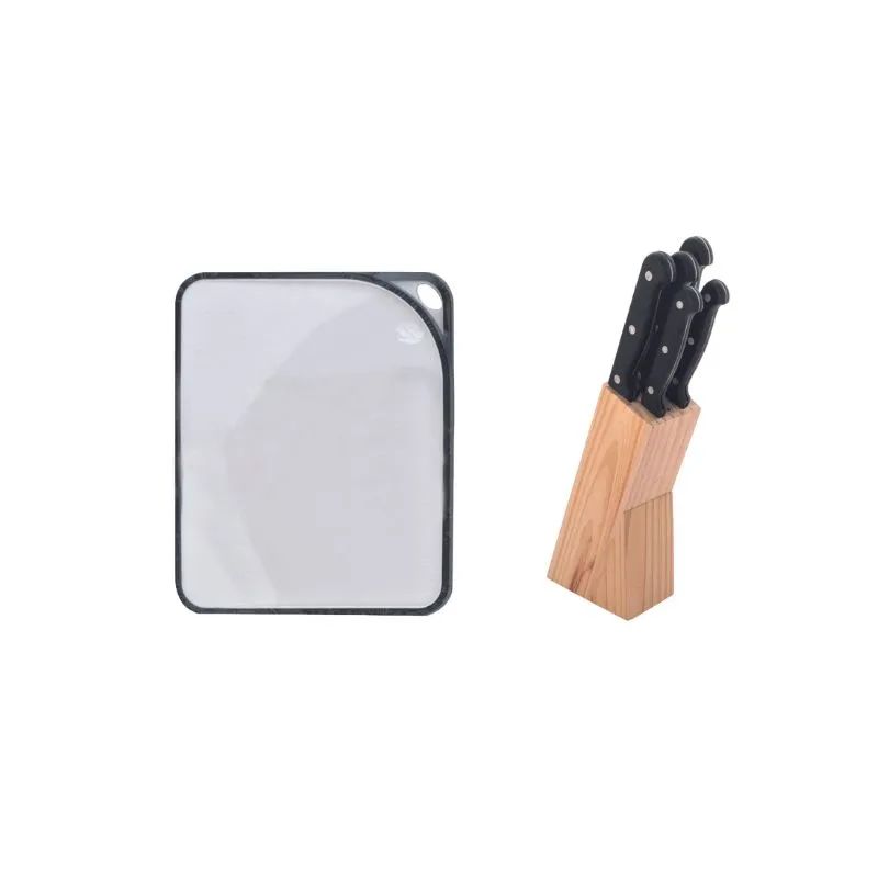 Prestige Knife Block & Chopping Board Set | Tafelberg Furnishers