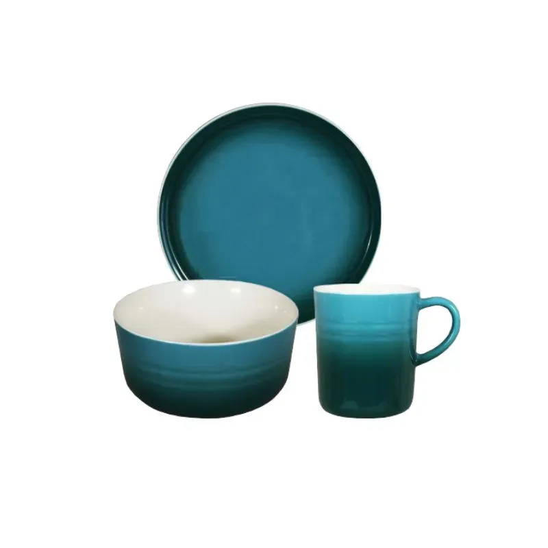 Funkilines Ceramic 3 Piece Breakfast Set | Tafelberg Furnishers