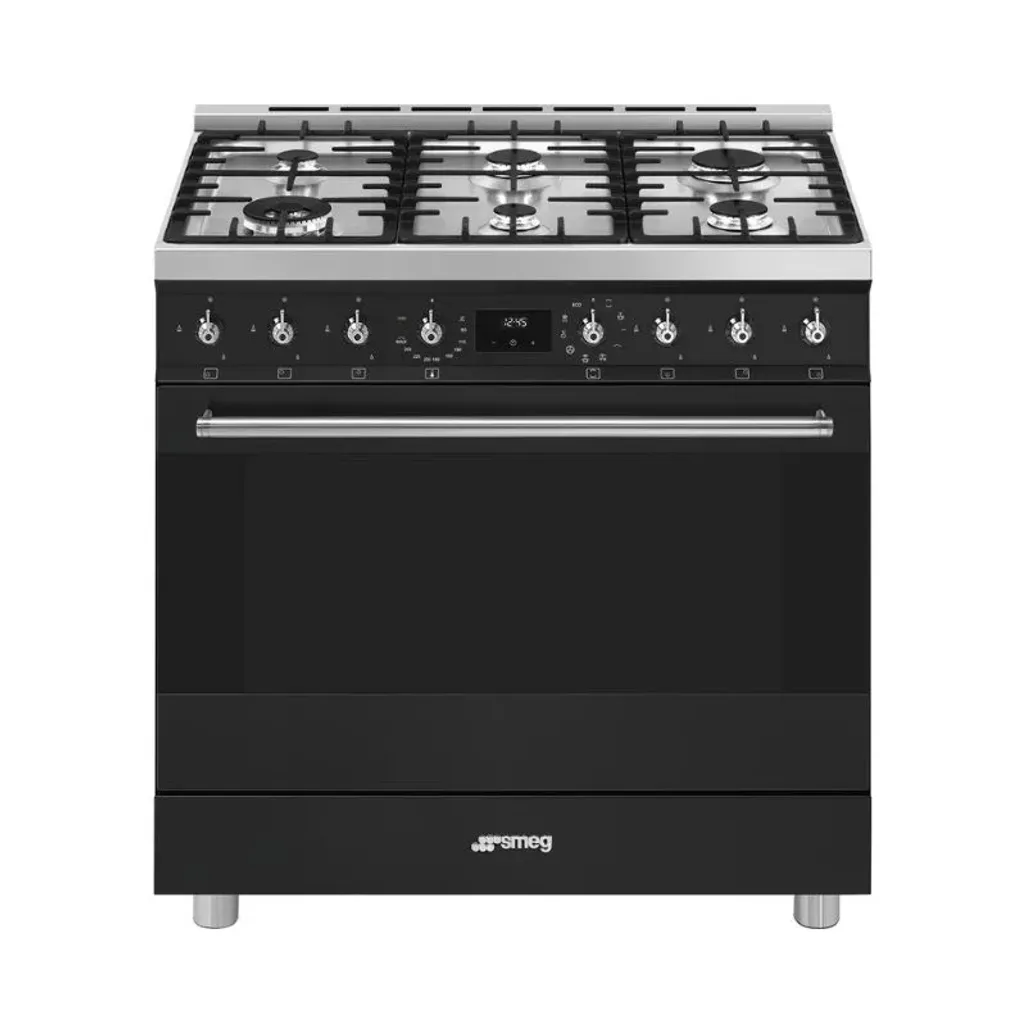 Smeg 90cm Matt Black Gas / Electric Cooker C9MAMBSSA2 | Tafelberg ...