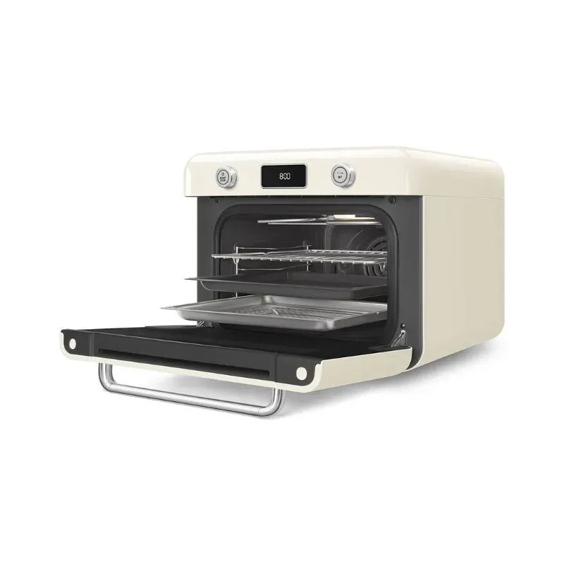 Smeg Retro 30L Vintage Cream Countertop Steam Oven | Tafelberg Furnishers