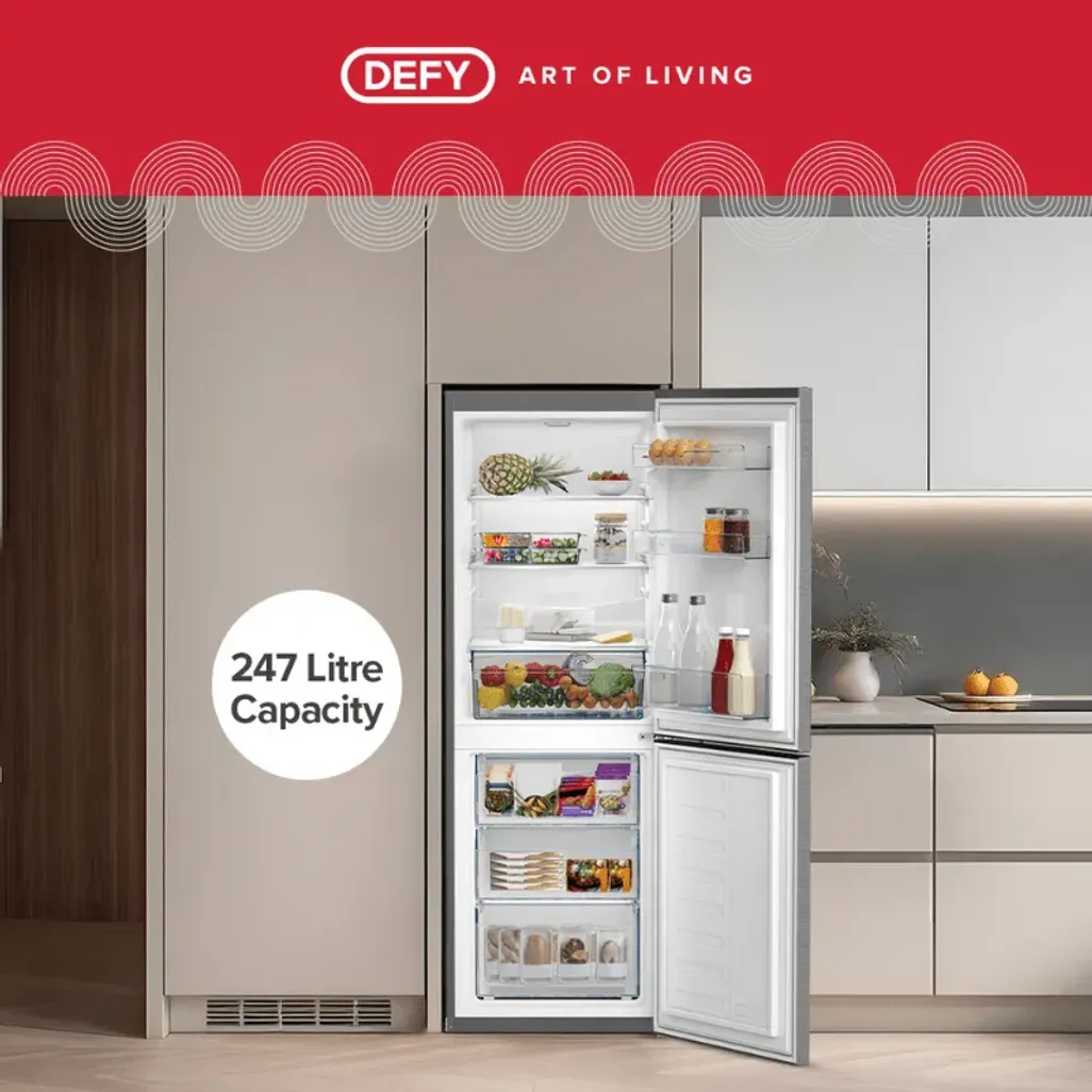 Defy 247L Metallic Bottom Freezer DAC447 | Tafelberg Furnishers
