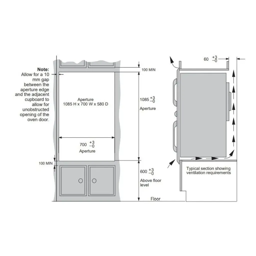 Defy Gemini Thermofan+ Mirror Double Oven DBO768 | Tafelberg Furnishers