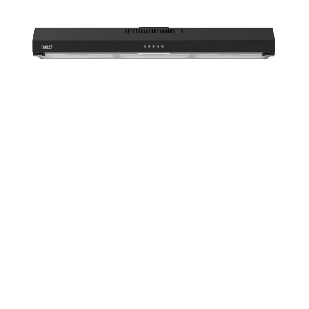 Defy 90cm Black Cooker Hood DCH90B | Tafelberg Furnishers