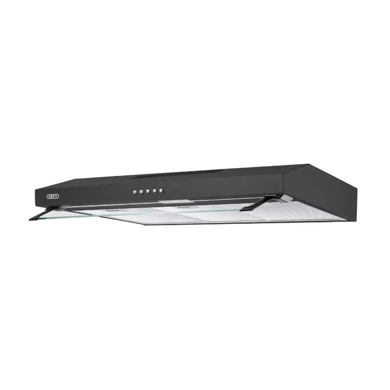 Defy 90cm Black Cooker Hood DCH90B | Tafelberg Furnishers