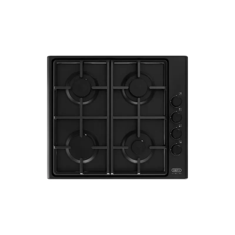 Defy Black Slimline Gas Hob DHG132 | Tafelberg Furnishers