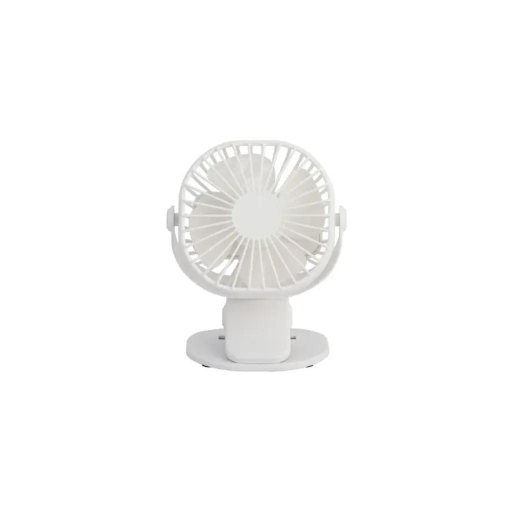 Bright Star White Mini Rechargeable Desk Fan | Tafelberg Furnishers