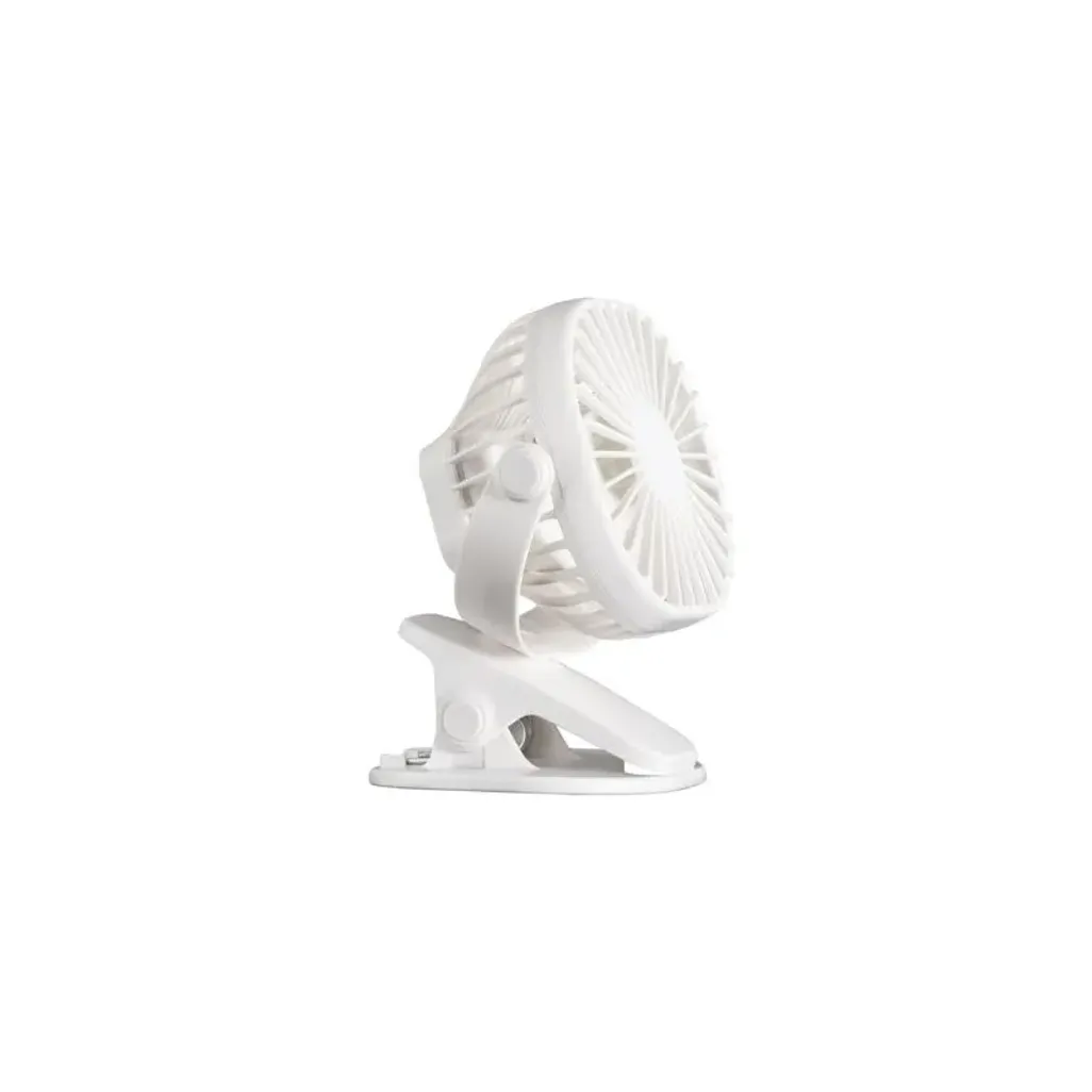 Bright Star White Mini Rechargeable Desk Fan | Tafelberg Furnishers