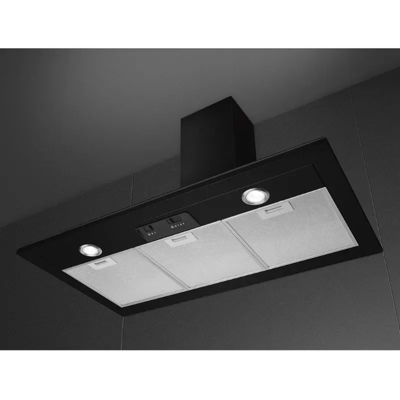 Smeg 90cm Black Chimney Extractor Hood KSED95BL | Tafelberg Furnishers