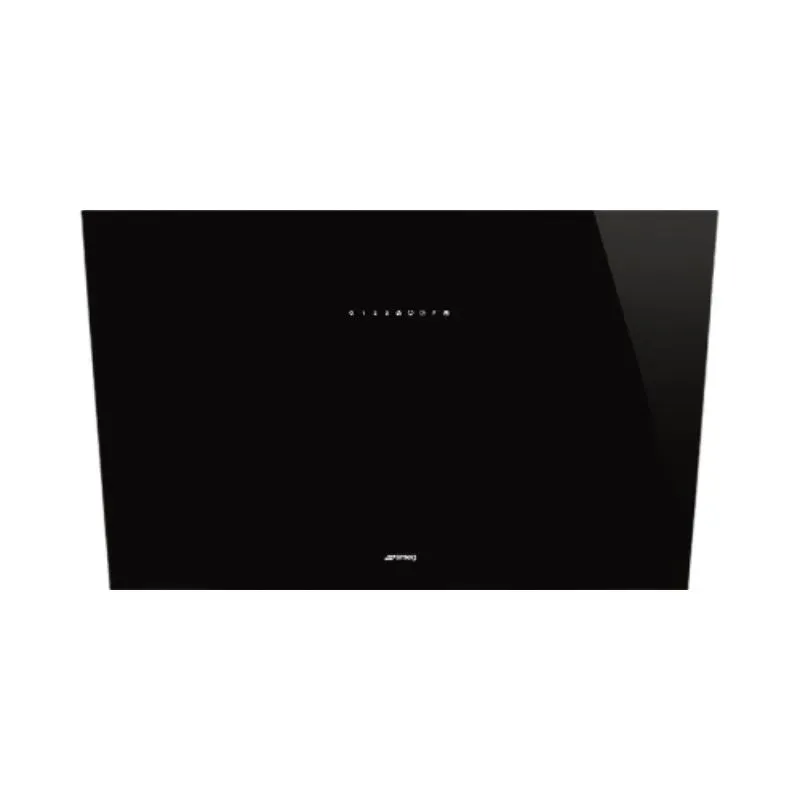 Smeg 90cm Black Glass Slanted Extractor KV394N | Tafelberg Furnishers