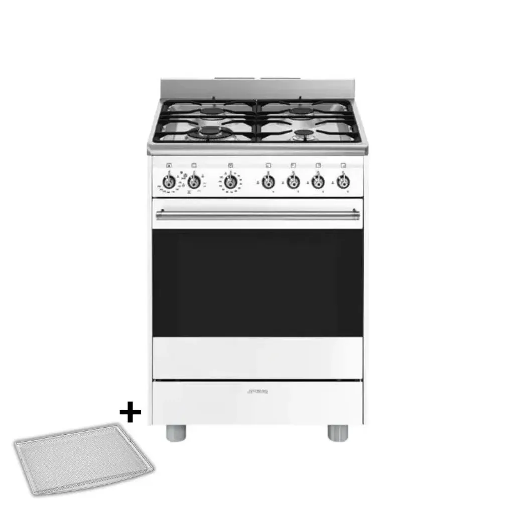 Smeg 60cm Glossy White Gas / Electric Cooker SSA60MWH2 | Tafelberg ...