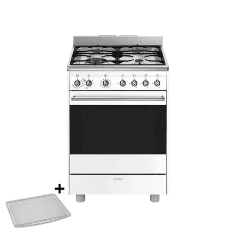 Smeg 60cm Glossy White Gas / Electric Cooker SSA60MWH2 | Tafelberg ...