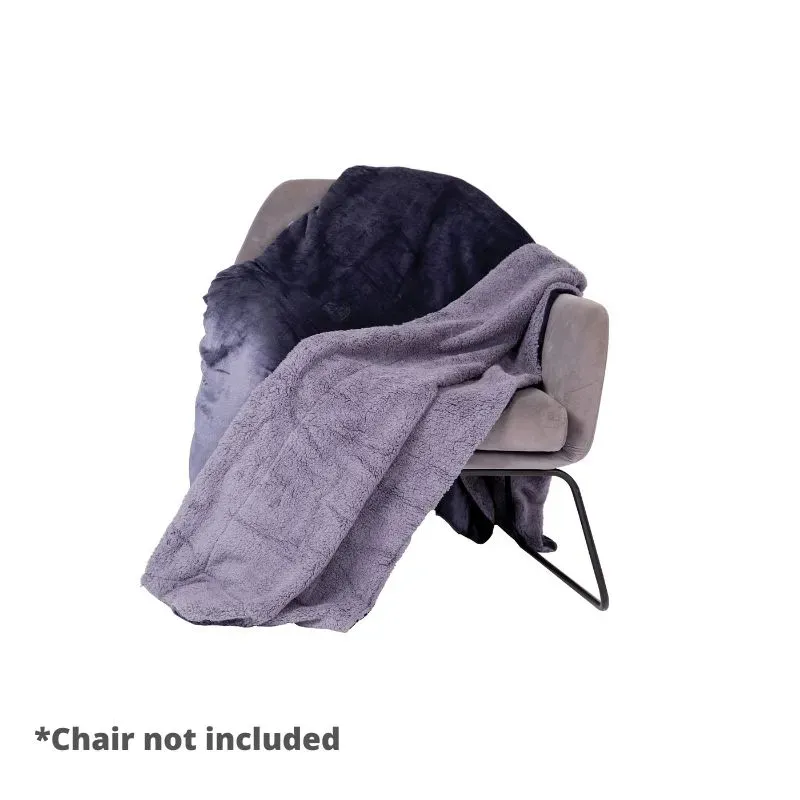 Home4U 200x230 Sherpa Dark Grey Blanket | Tafelberg Furnishers